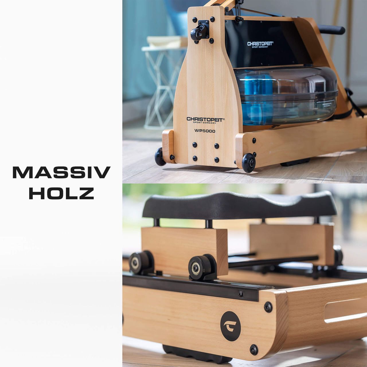 Holz - Wasserrudergerät WP 5000 von Christopeit Sport